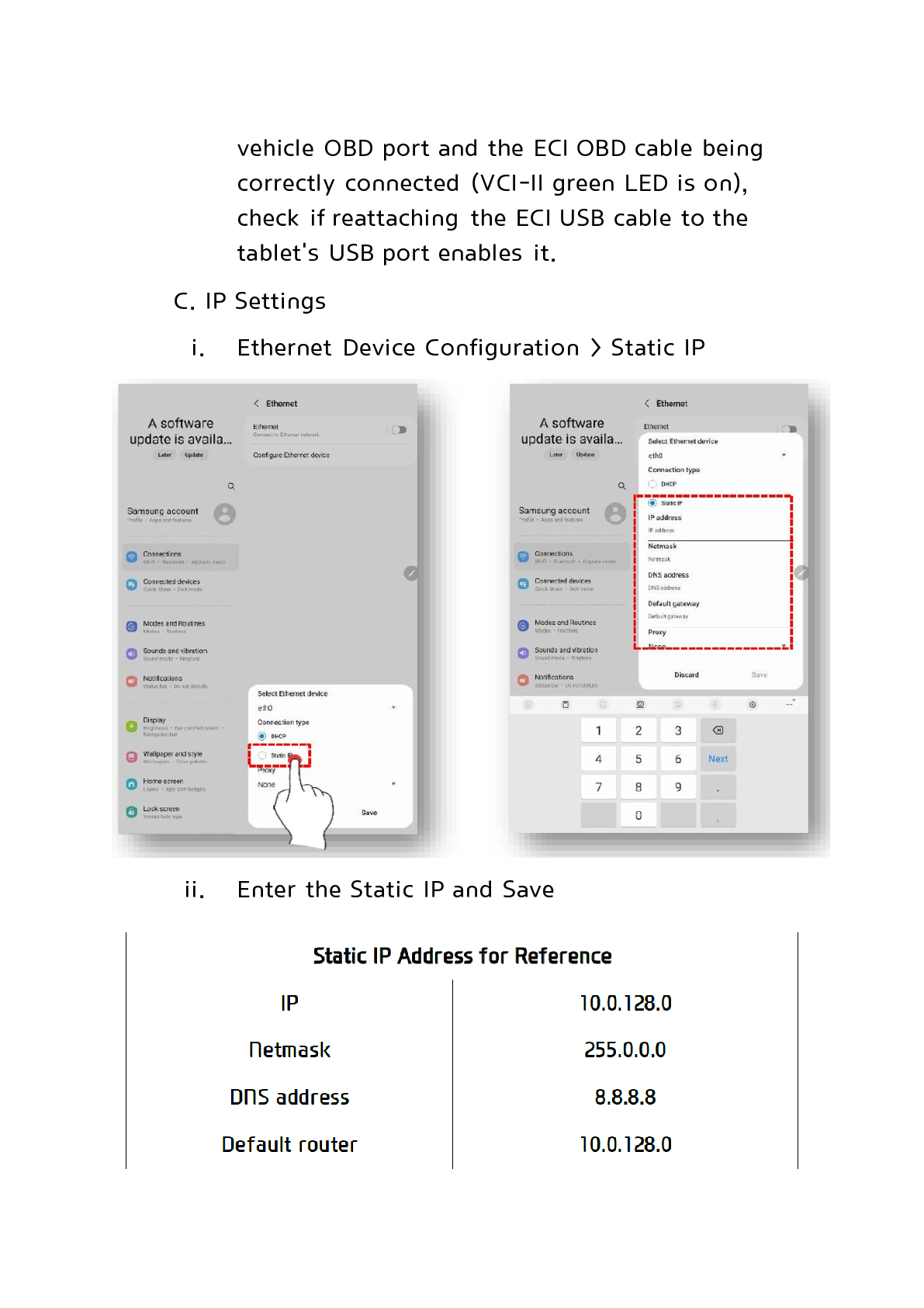 ECI Connection Guide.(Including Ethernet static IP setting method) – FAQ | Asia/Pacific, Europe ...