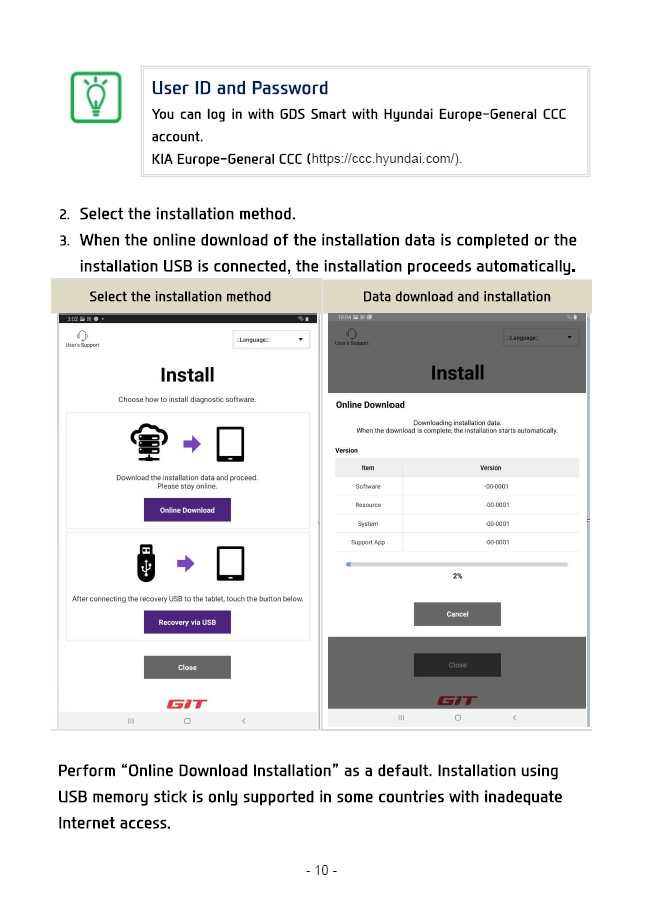 [Hyundai] GDS Smart CV Install Guide – FAQ | GIT America
