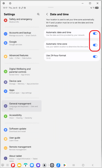 how to Tablet Time Zone Setting – GIT FAQ | Asia/Pacific, Europe ...